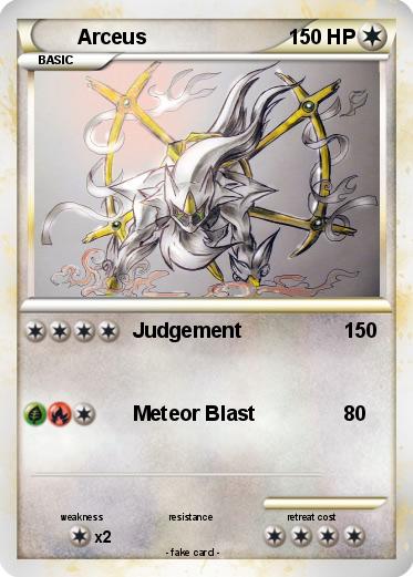 Pokémon Arceus 7645 7645 - Judgement - My Pokemon Card
