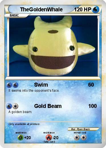 Pokémon TheGoldenWhale - Swim - My Pokemon Card