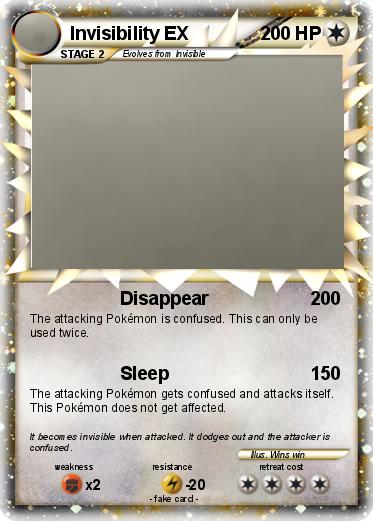 Pokémon Invisibility - Disappear - My Pokemon Card