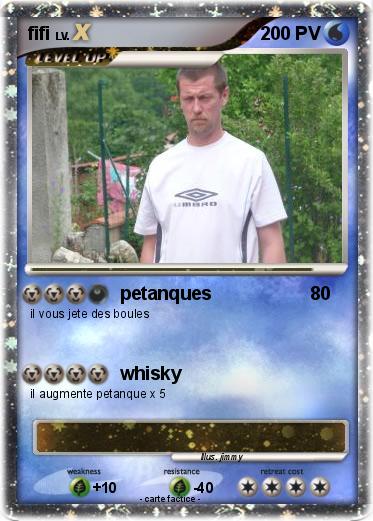 Pokémon fifi 25 25 - petanques - Ma carte Pokémon