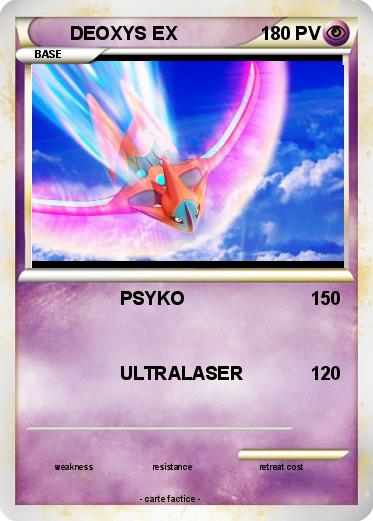 Pokémon DEOXYS EX 102 102 - PSYKO - Ma carte Pokémon