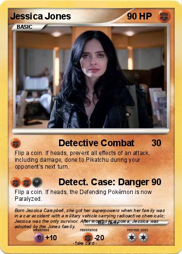 Pokémon Jessica Jones 2 2 - Detective Combat - My Pokemon Card