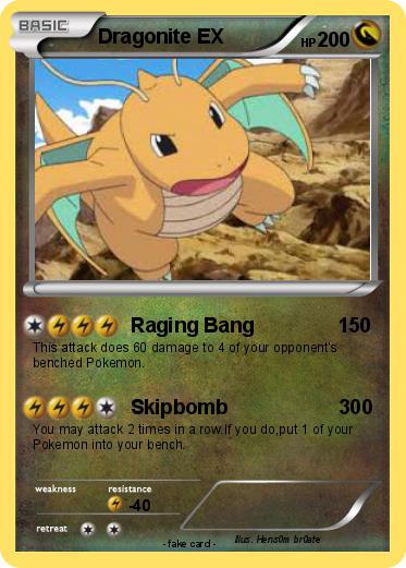 Pokémon Dragonite EX 65 65 - Raging Bang - My Pokemon Card
