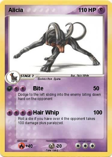 Pokémon Alicia 45 45 - Bite - My Pokemon Card