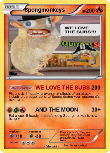 Pokémon Spongmonkeys 1 1 - WE LOVE THE SUBS - My Pokemon Card