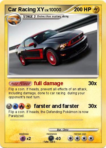 Pokémon Car Racing XY - full damage - My Pokemon Card