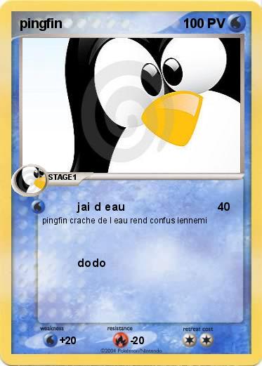 Pokémon pinguin 7 7 - jai d eau - Ma carte Pokémon