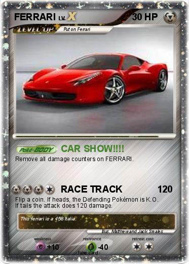 Pokémon FERRARI 598 598 - CAR SHOW!!!! - My Pokemon Card