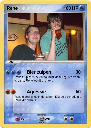 Pokémon Rene 257 257 - Bier zuipen - My Pokemon Card
