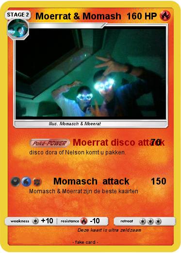 Pokémon Moerrat Momash - Moerrat disco attack - My Pokemon Card