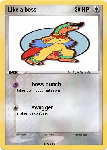 Pokémon Like a boss 64 64 - boss punch - My Pokemon Card