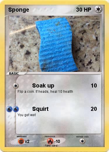 Pokémon Sponge 520 520 - Soak up - My Pokemon Card