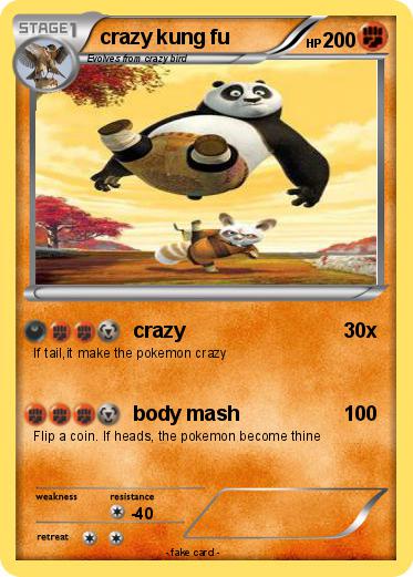 Pokémon crazy kung fu - crazy - My Pokemon Card
