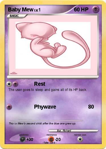 Pokémon Baby Mew 44 44 - Rest - My Pokemon Card
