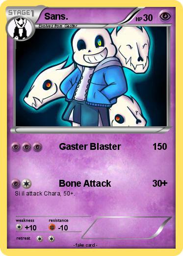 Pokémon Sans 1804 1804 - Gaster Blaster - My Pokemon Card