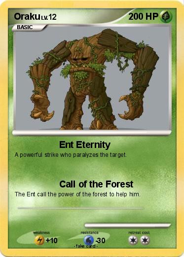 Pokémon Oraku - Ent Eternity - My Pokemon Card