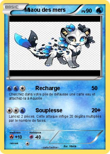 Pokémon Miaou des mers - Recharge - Ma carte Pokémon