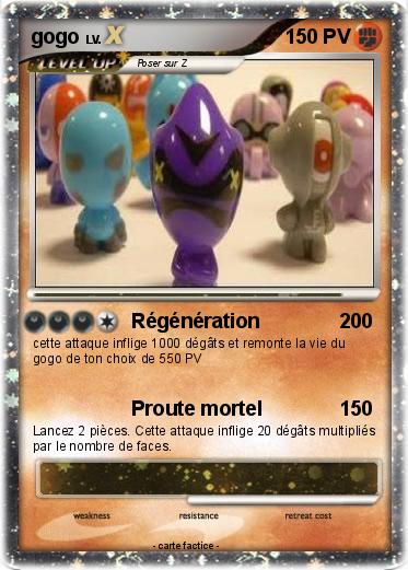 Pokémon gogo 80 80 - Régénération - Ma carte Pokémon