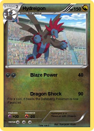 Pokémon Hydreigon 526 526 - Blaze Power - My Pokemon Card