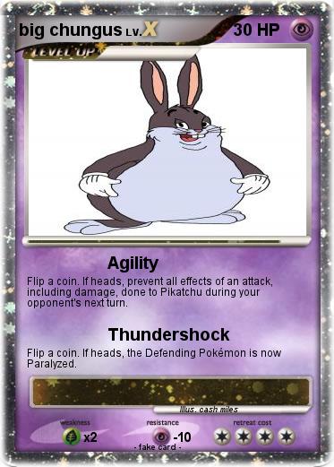 Pokémon big chungus 824 824 - Agility - My Pokemon Card