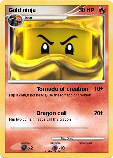 Pokémon Gold ninja 4 4 - Tornado of creation - Ma carte Pokémon
