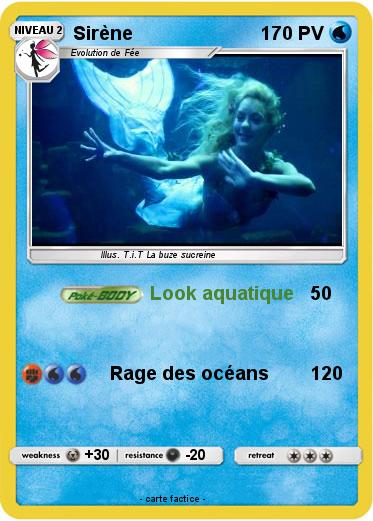Pokémon Sirene 60 60 - Look aquatique - Ma carte Pokémon