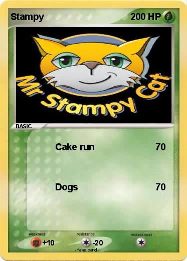 Pokémon Stampy 712 712 - Cake run - My Pokemon Card