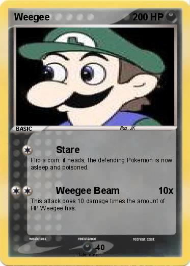 Pokémon Weegee 253 253 - Stare - My Pokemon Card