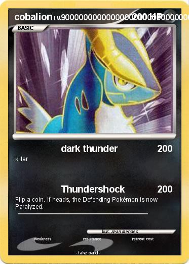 Pokémon cobalion 341 341 - dark thunder - My Pokemon Card