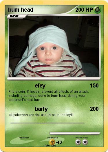Pokémon bum head 1 1 - efey - My Pokemon Card