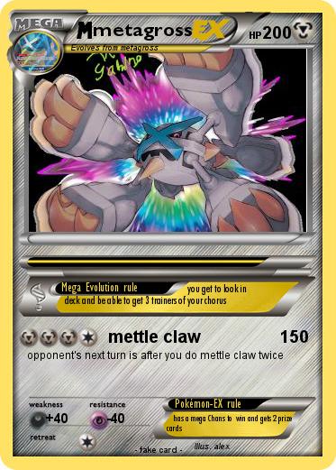 Pokémon metagross 606 606 - mettle claw - My Pokemon Card