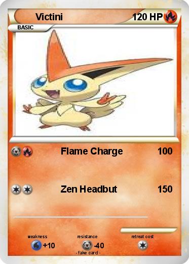Pokémon Victini 2578 2578 - Flame Charge - My Pokemon Card