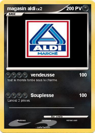 Pokémon magasin aldi - vendeusse - Ma carte Pokémon