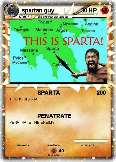 Pokémon spartan guy - SPARTA - My Pokemon Card