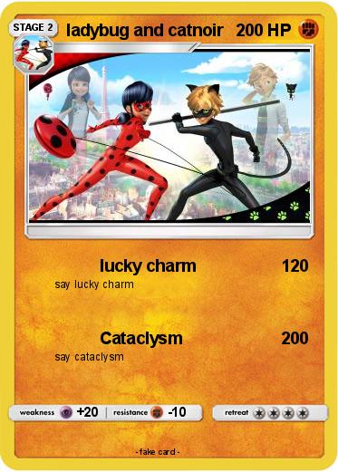 Pokémon ladybug and catnoir - lucky charm - My Pokemon Card
