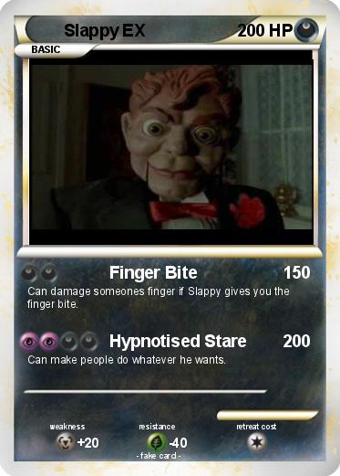 Pokémon Slappy EX - Finger Bite - My Pokemon Card