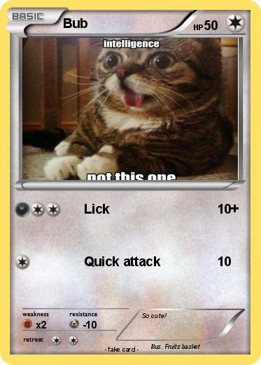 Pokémon Bub 27 27 - Lick - My Pokemon Card