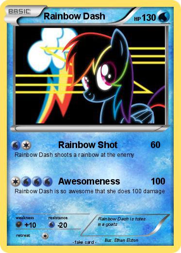 Pokémon Rainbow Dash 773 773 - Rainbow Shot - My Pokemon Card