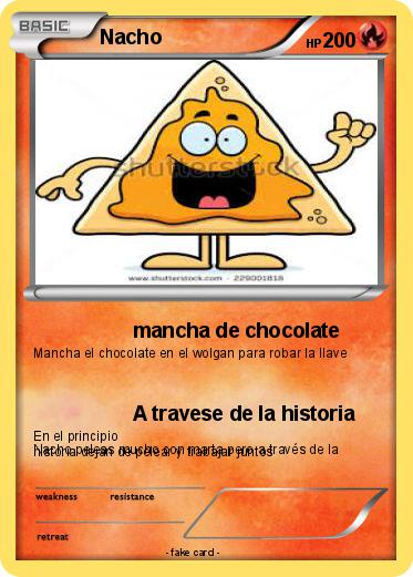 Pokémon Nacho 90 90 - mancha de chocolate - My Pokemon Card