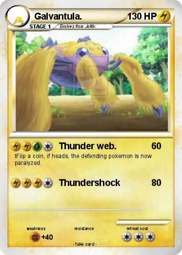 Pokémon Galvantula 76 76 - Thunder web. - My Pokemon Card