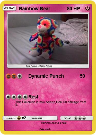 Pokémon Rainbow Bear 5 5 - Dynamic Punch - My Pokemon Card