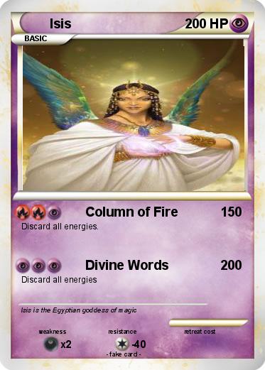 Pokémon Isis 44 44 - Column of Fire - My Pokemon Card