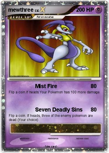 Pokémon mewthree 421 421 - Mist Fire - My Pokemon Card