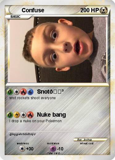 Pokémon Confuse 5 5 - Snot???? - My Pokemon Card