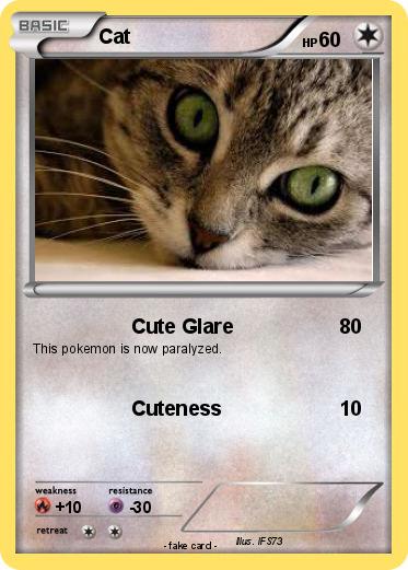 Pokémon Cat 1884 1884 - Cute Glare - My Pokemon Card
