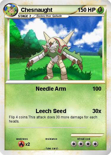 Pokémon Chesnaught 64 64 - Needle Arm - My Pokemon Card