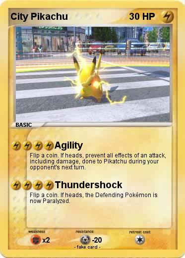 Pokémon City Pikachu - Agility - My Pokemon Card