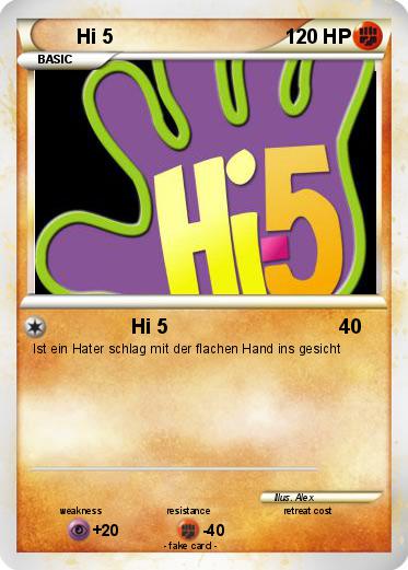 Pokémon Hi 5 8 8 - Hi 5 - My Pokemon Card