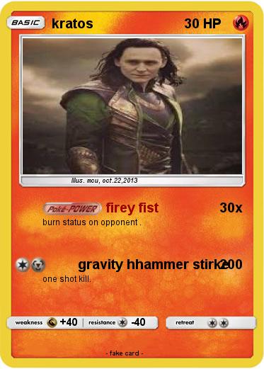 Pokémon kratos 646 646 - firey fist - My Pokemon Card