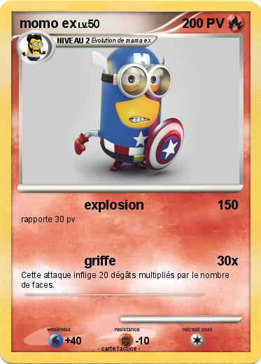 Pokémon momo ex 6 6 - explosion - Ma carte Pokémon